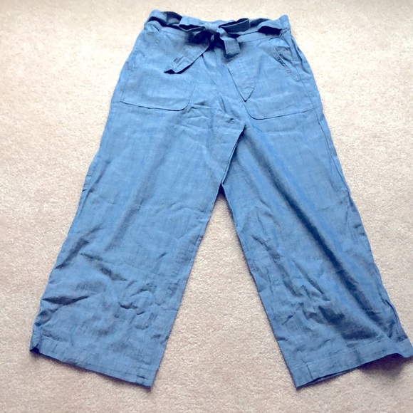 J. Crew Factory | Pants & Jumpsuits | Jcrew Factory Tiefront Cropped ...